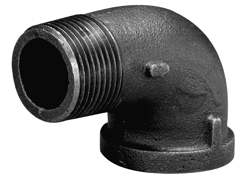 Northeastern | 3/4" Black 90 Street Elbow, Malleable