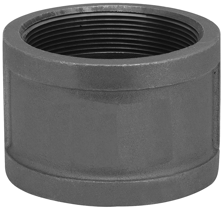 Northeastern | ¾" Black Coupling, Malleable